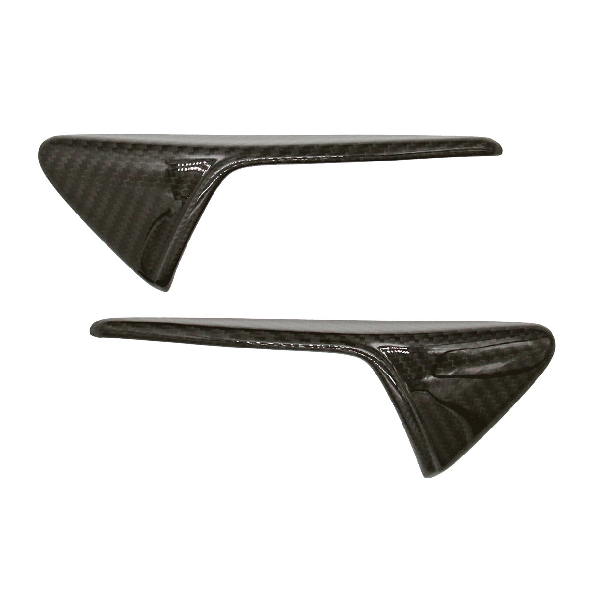 Tesla Model 3 Carbon Fiber Fender Camera Covers | Plugged In Performance