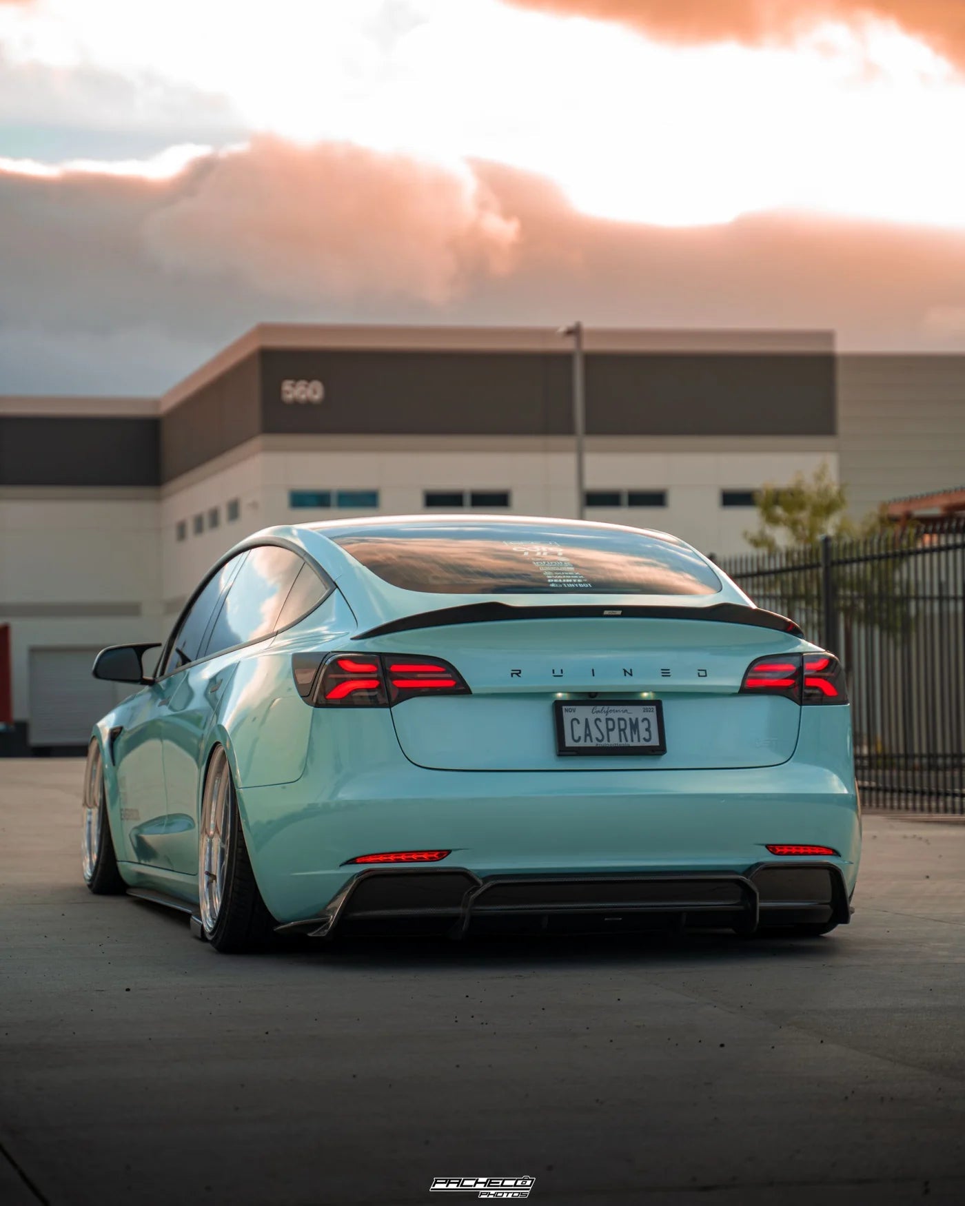 ADRO TESLA MODEL 3 CARBON FIBER REAR DIFFUSER V2 | Plugged In Performance